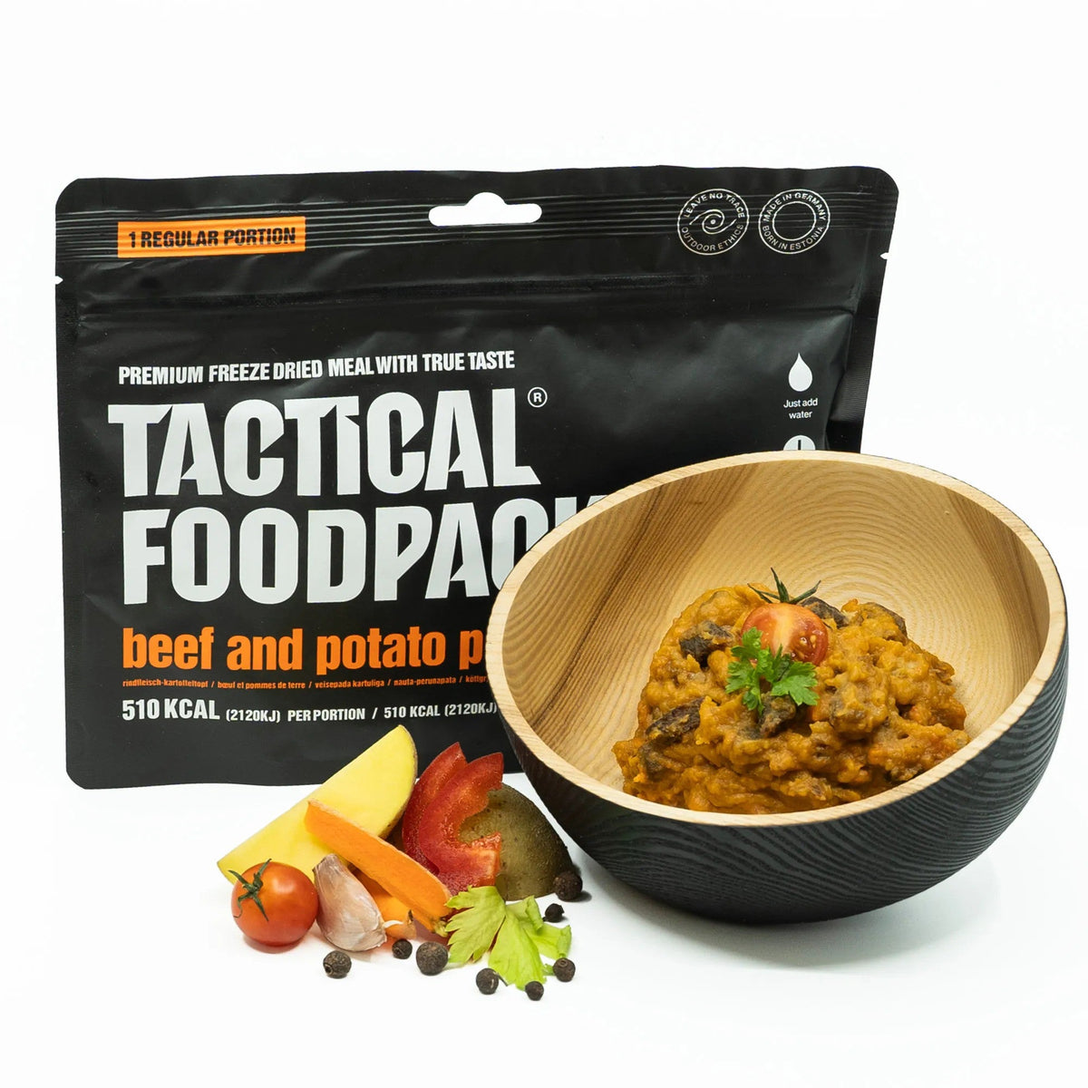 Rindfleisch und Kartoffeln (515 kcal) von Tactical Foodpack – GearFreak.de